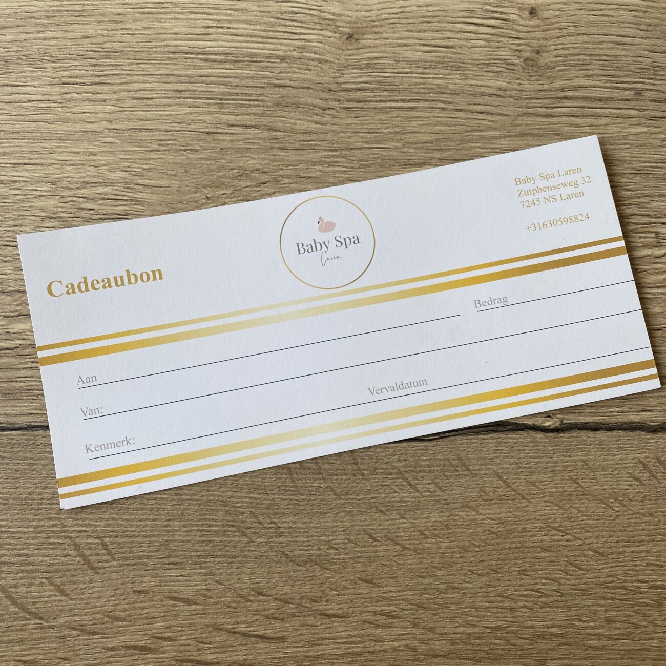 Cadeaubon – Baby Spa – Laren